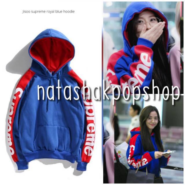 Hodiie Blackpink Jisoo Royal Blue / Blackpink Jisoo Jacket Hoodie ...