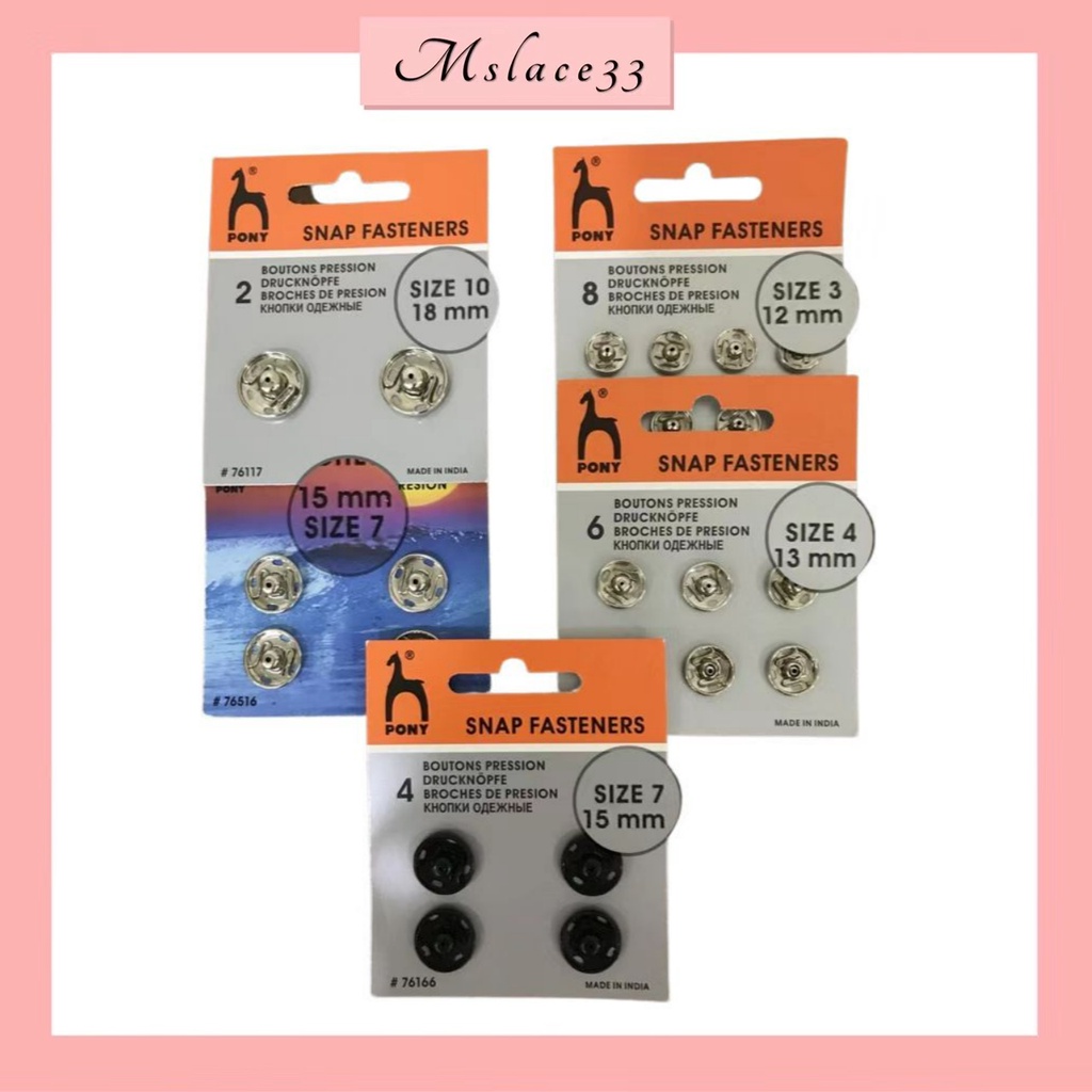 Snap Button /Pony Press Stut /Snap Fasteners/Butang Katup/Butang Ketip ...