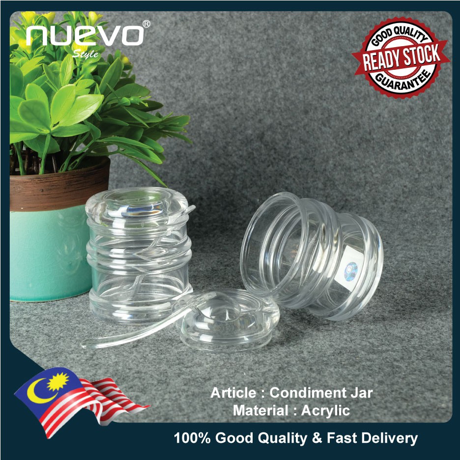 NUEVO STYLE Acrylic condiment jar 亚克力调味罐 Balang perasa akrilik | Shopee ...