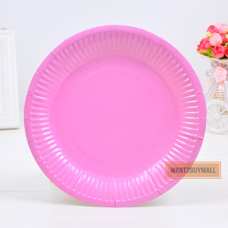 🇲🇾 10pcs/Set 18cm 7 inch Multi Colour Happy Birthday Party Disposable ...