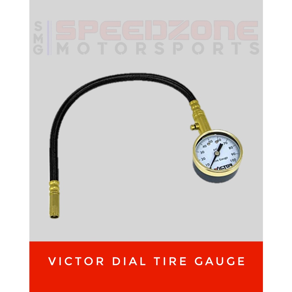 Victor Dial Tire Gauge with Flexible Hose (Speedzone) | Shopee Malaysia