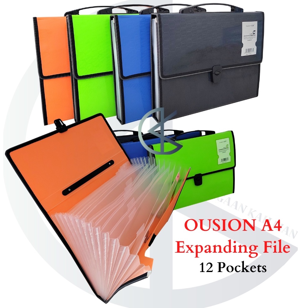KOBEST Expanding File A4 Size / OUSION Expanding Folder Document ...