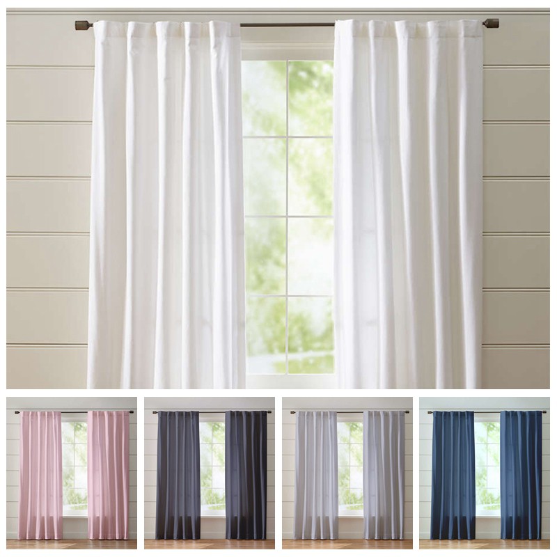 1pc Solid Color Curtain for Window Plain Color langsir murah Tirai ...