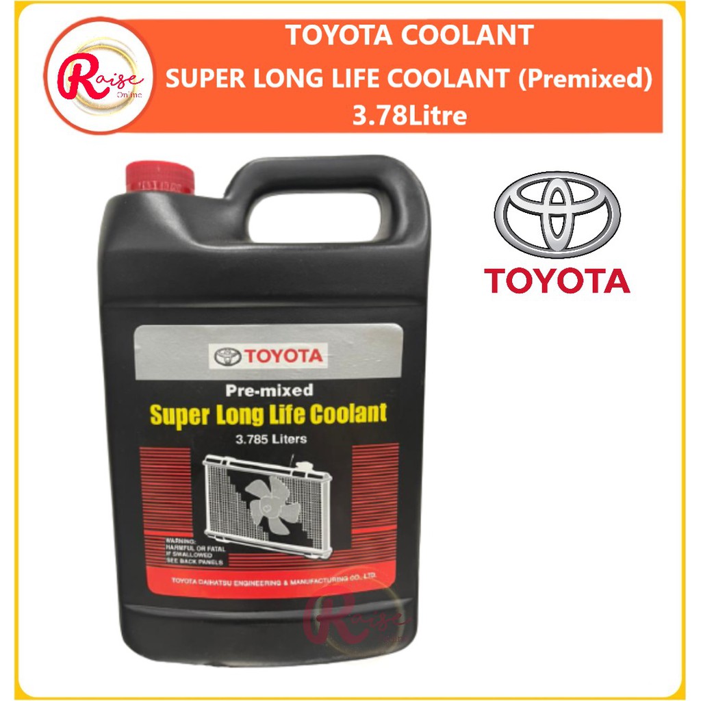 ( 100% ORIGINAL ) TOYOTA COOLANT SUPER LONG LIFE COOLANT PRE MIXED 3.78 LITER PINK COLOUR 08889 ...
