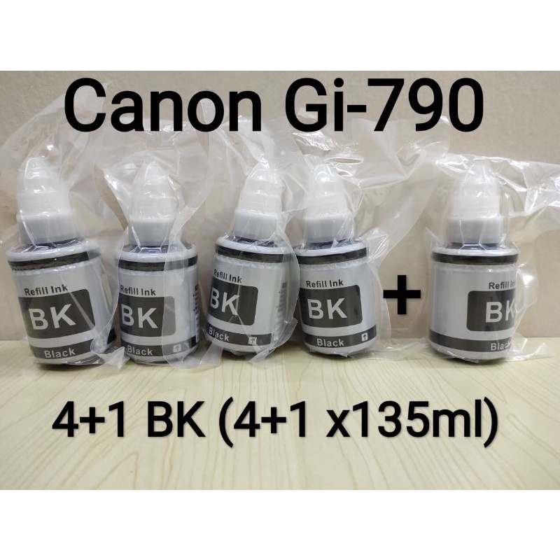 CANON compatible Gi-790 gi790 refill ink black 135ml (XL) 🔥valuable ...