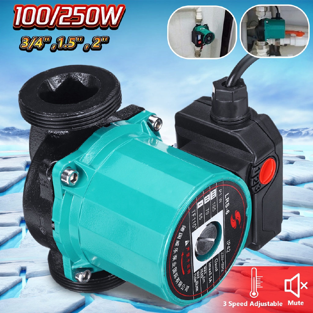 3-Speed 220V Central Heating Circulator Mute Boiler Hot Water ...