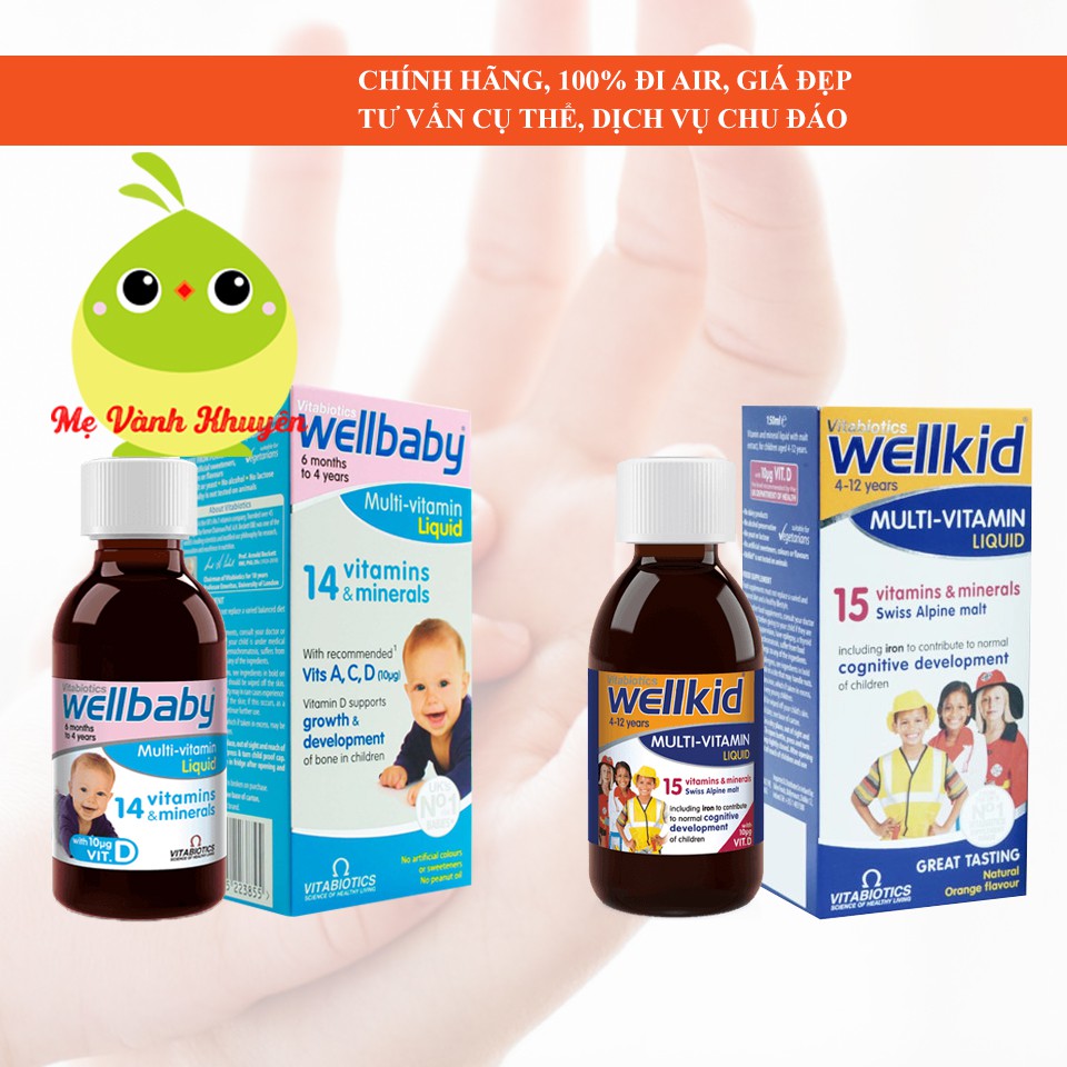 Wellbaby/Wellkid Multi-vitamin Liquid, UK (150ml) | Shopee Malaysia