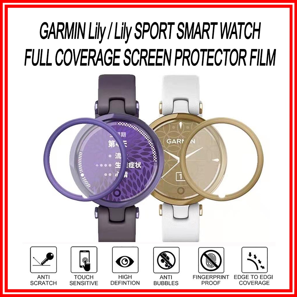 Garmin Lily 3D Curved Soft Edge Screen Protector Garmin Lily Sport ...