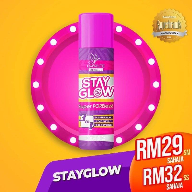 🔥Hot 🔥1 MINUTE MIRACLE STAY GLOW SETTING SPRAY 50ML | Shopee Malaysia