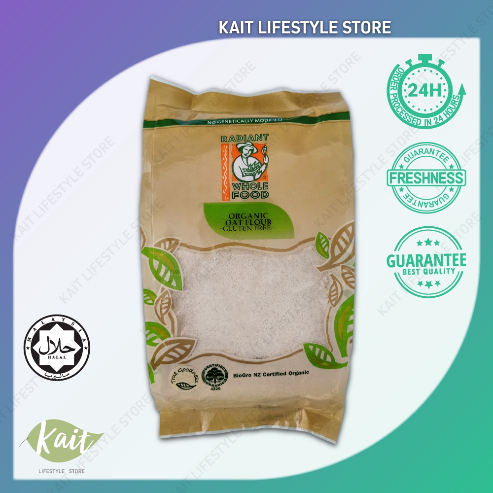 RADIANT Oat flour Organic, Gluten Free (500gm) | Shopee Malaysia