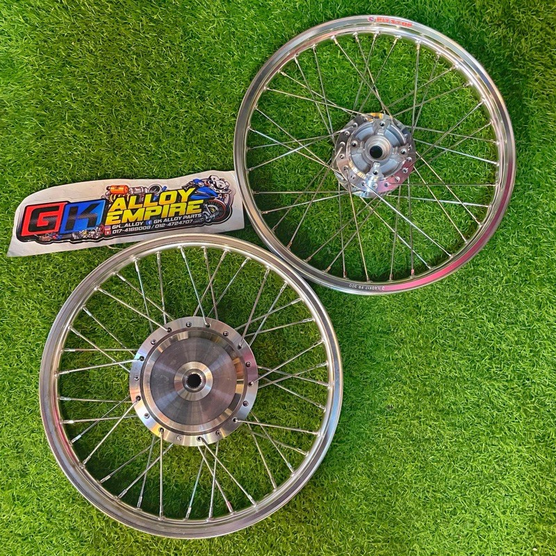 RIM ALLOY 17 x 1.4 SILVER PNP MOTOR SCOOTER CLICK, ICON, EGO, EGO S ...