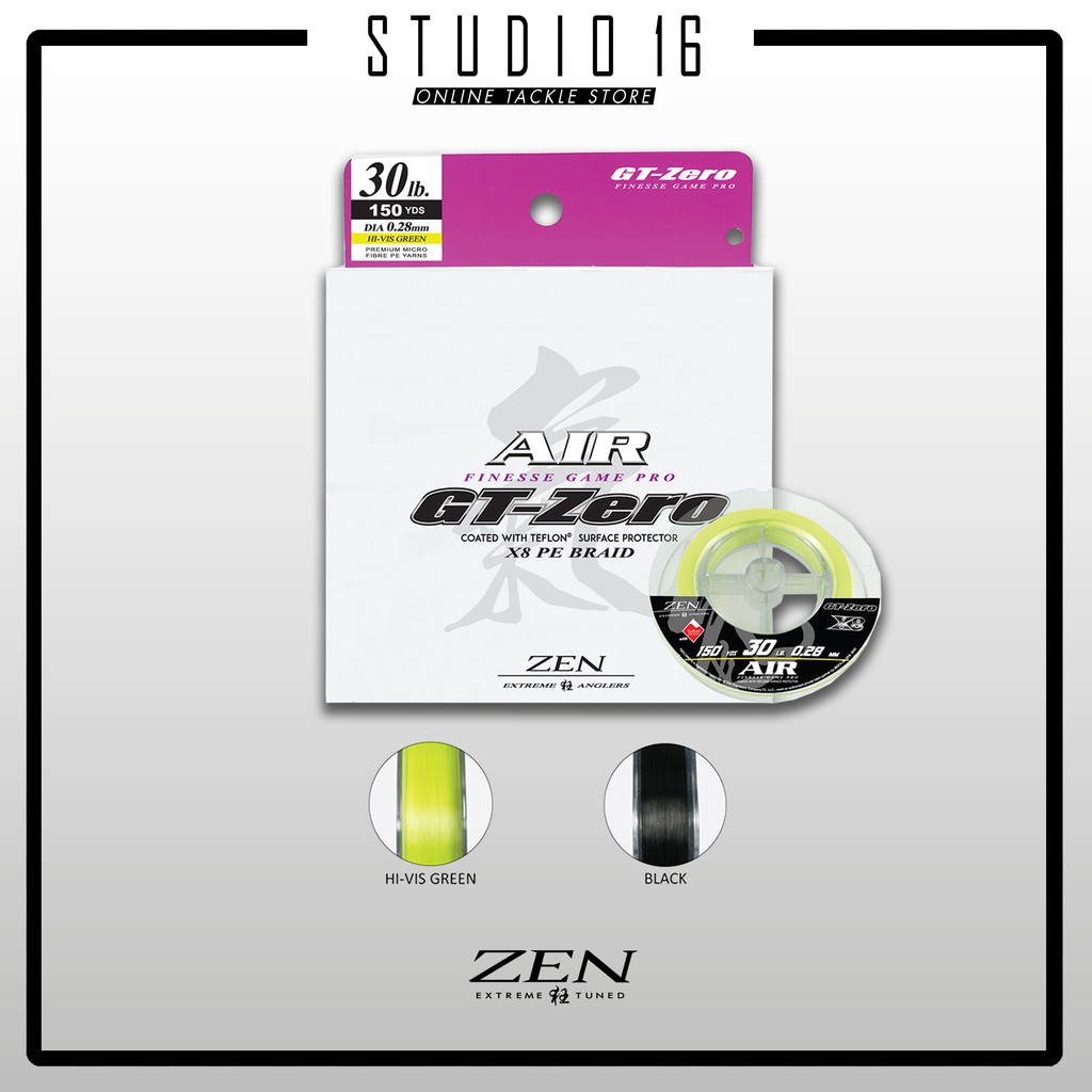 ZEN GT-ZERO AIR BRAID 150 YARDS/300 YARDS | Shopee Malaysia