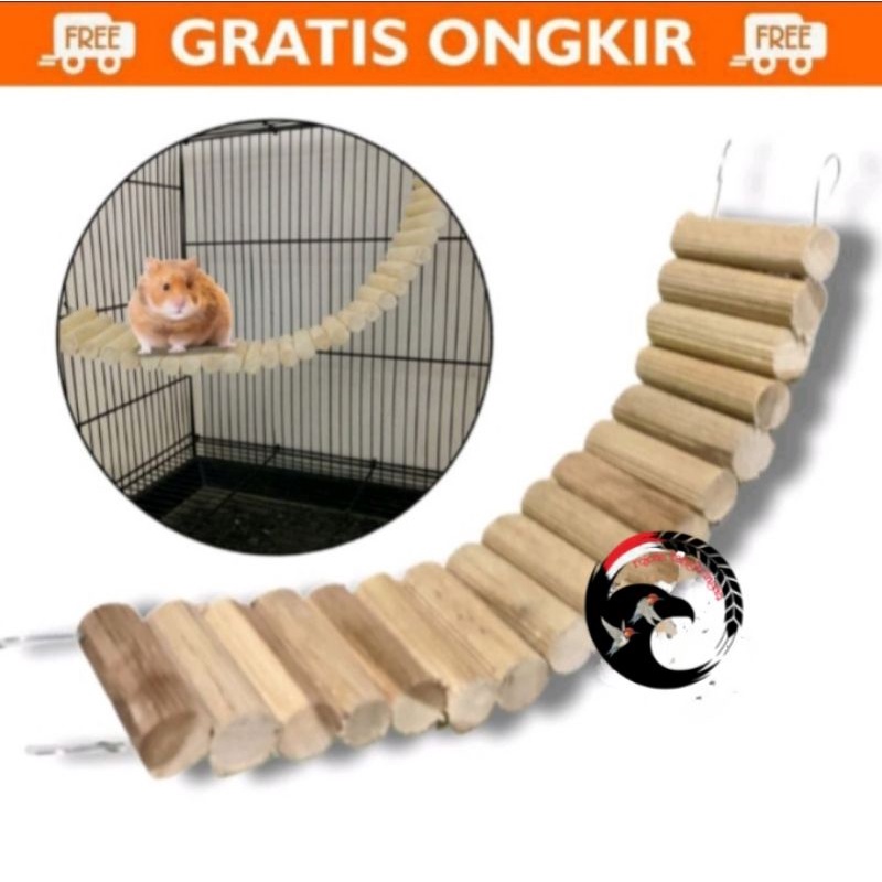 KAYU Bendy Bridge Flexible Wooden Hamster Bridge | Shopee Malaysia