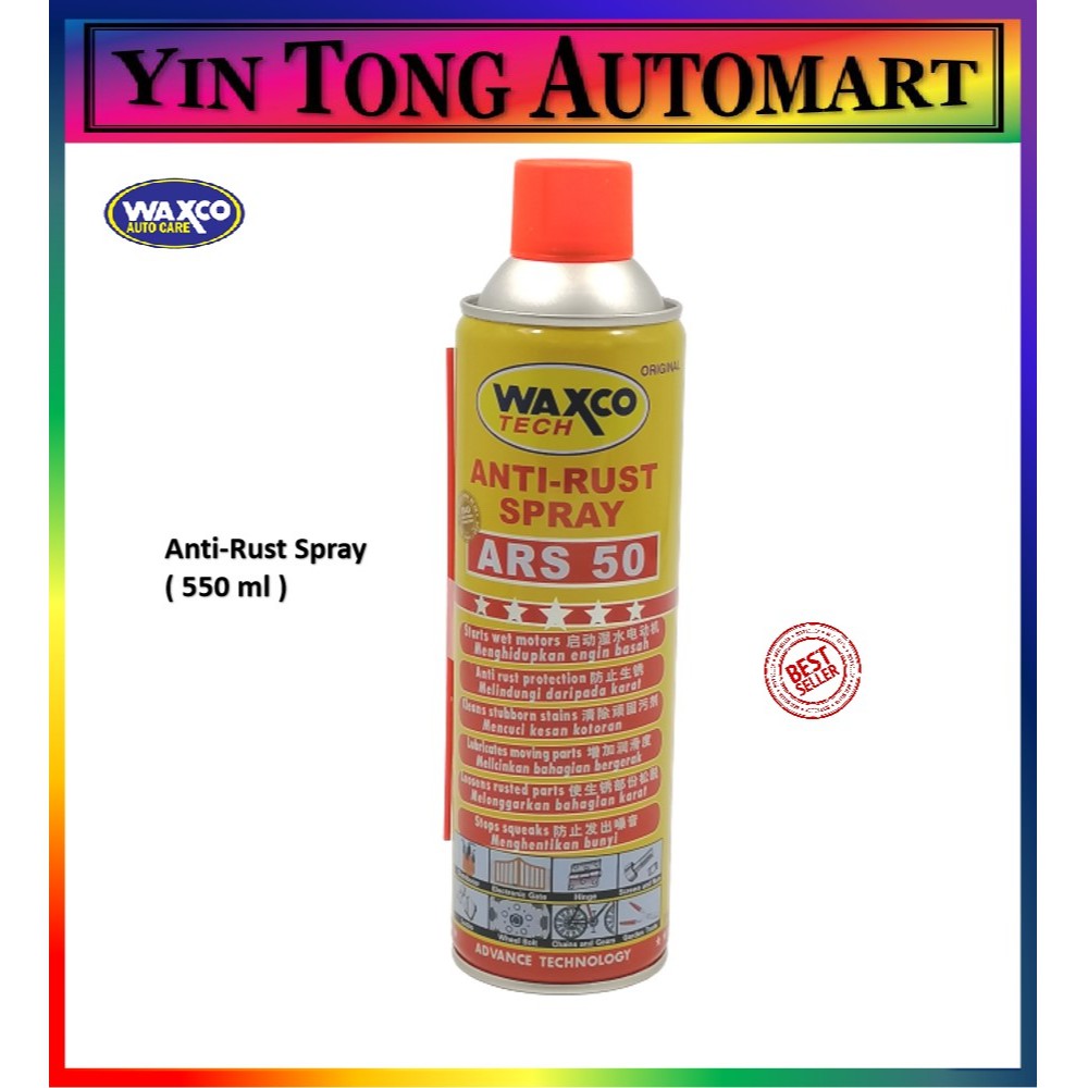 Original WAXCO TECH ANTI-RUST SPRAY ARS-50 ( 550 ML ) | Shopee Malaysia