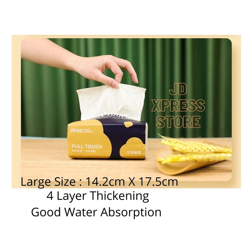 Bamboo Tissue Soft Facial Tissue Tisu Paper Full Touch 80 Pulls X 4 Ply ...