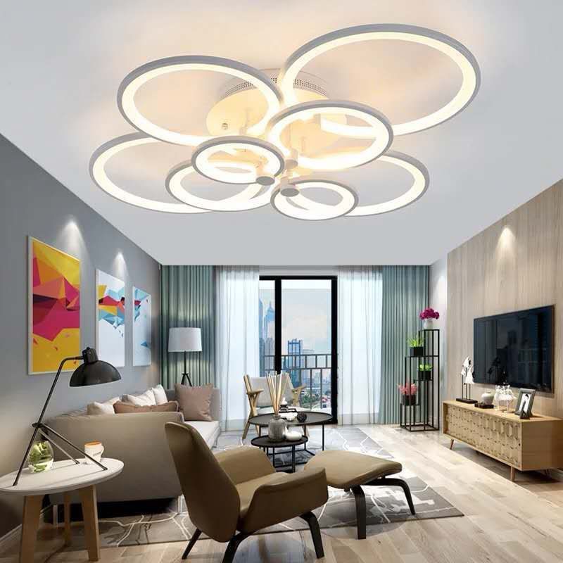 Tricolor lamp Nordic Ceiling Light Room Led lamp modern kitchen ceiling ...