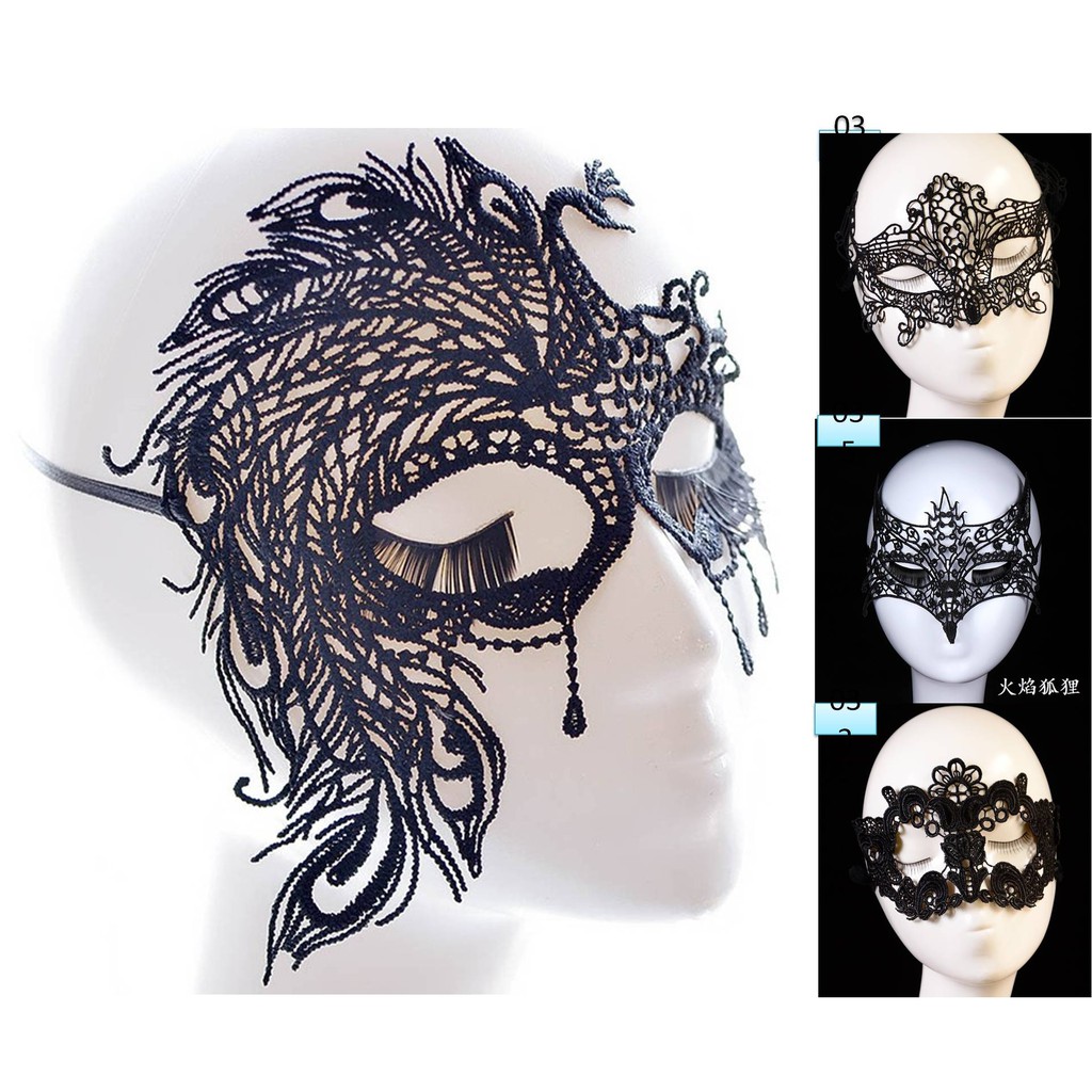 Ready stock Masquerade Prom Night Mask Lace A3 | Shopee Malaysia
