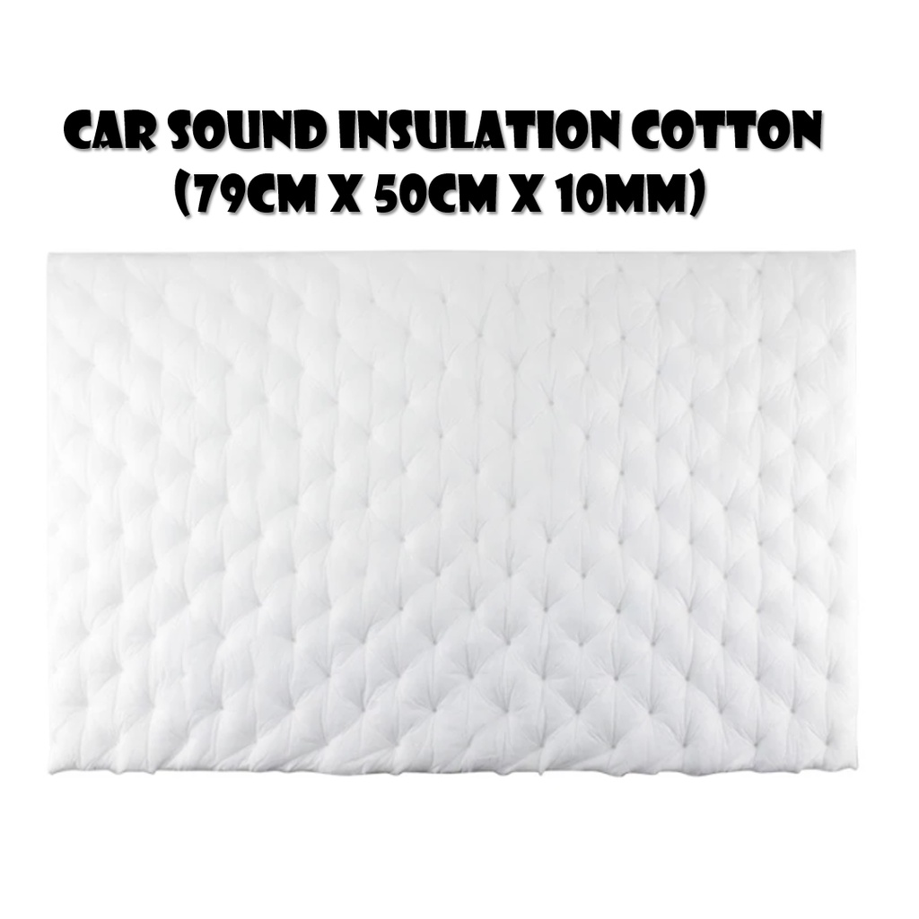 (400 gram) CAR SOUND PROOF FOAM COTTON CAR MAT 79CM x 51CM CARPET SOUND ...