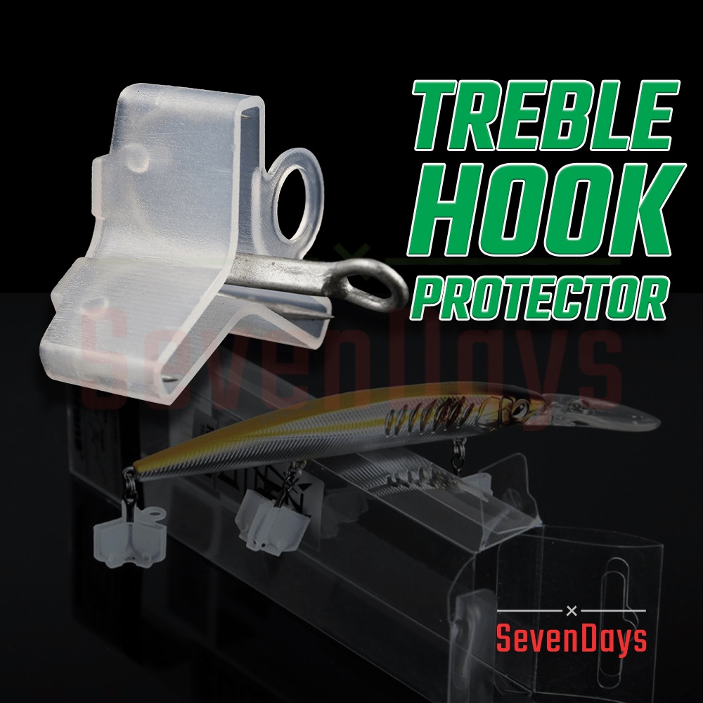 [10PCS] Treble Hook Protector Safety Cap Holder Casing Cover Fishing ...