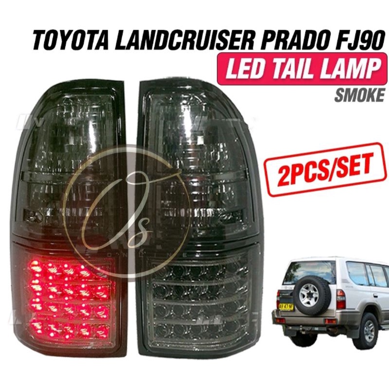 Toyota Land cruiser Prado 90 LC90 RZJ95 FJ90 LJ95 FJ95 rear crystal Led ...