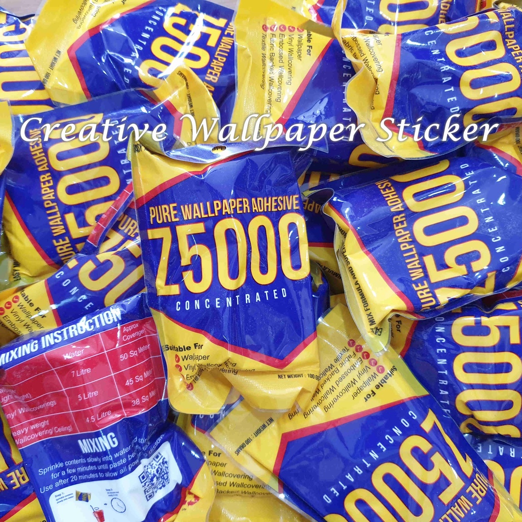 Gam Wallpaper Pure Adhesive-Glue Z5000-100g // Easy To Fix wallcovering ...