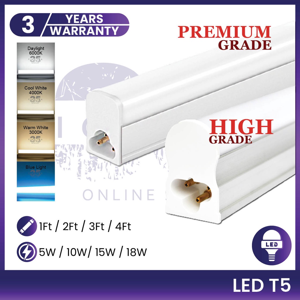 Premium High Grade LED T5 Tube Light Wall Ceiling Strip Lighting Cabinet Plaster Ceiling Light c ...