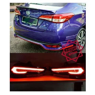 Toyota Vios 2018 2021 Rear Bumper Dynamic Reflector Signal Running Vios ...