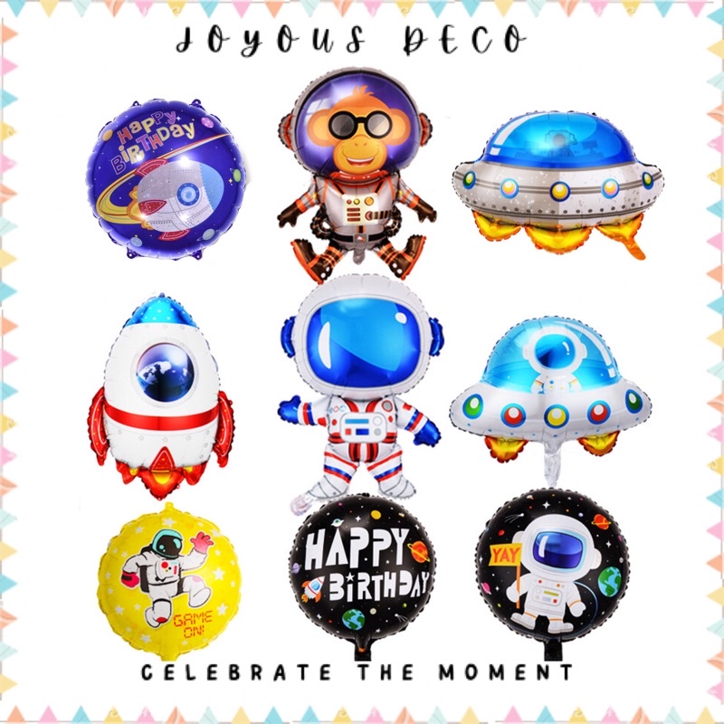 NASA Big Astronaut Univers Angkasawan Rocket Space Moon Rocket UFO foil ...