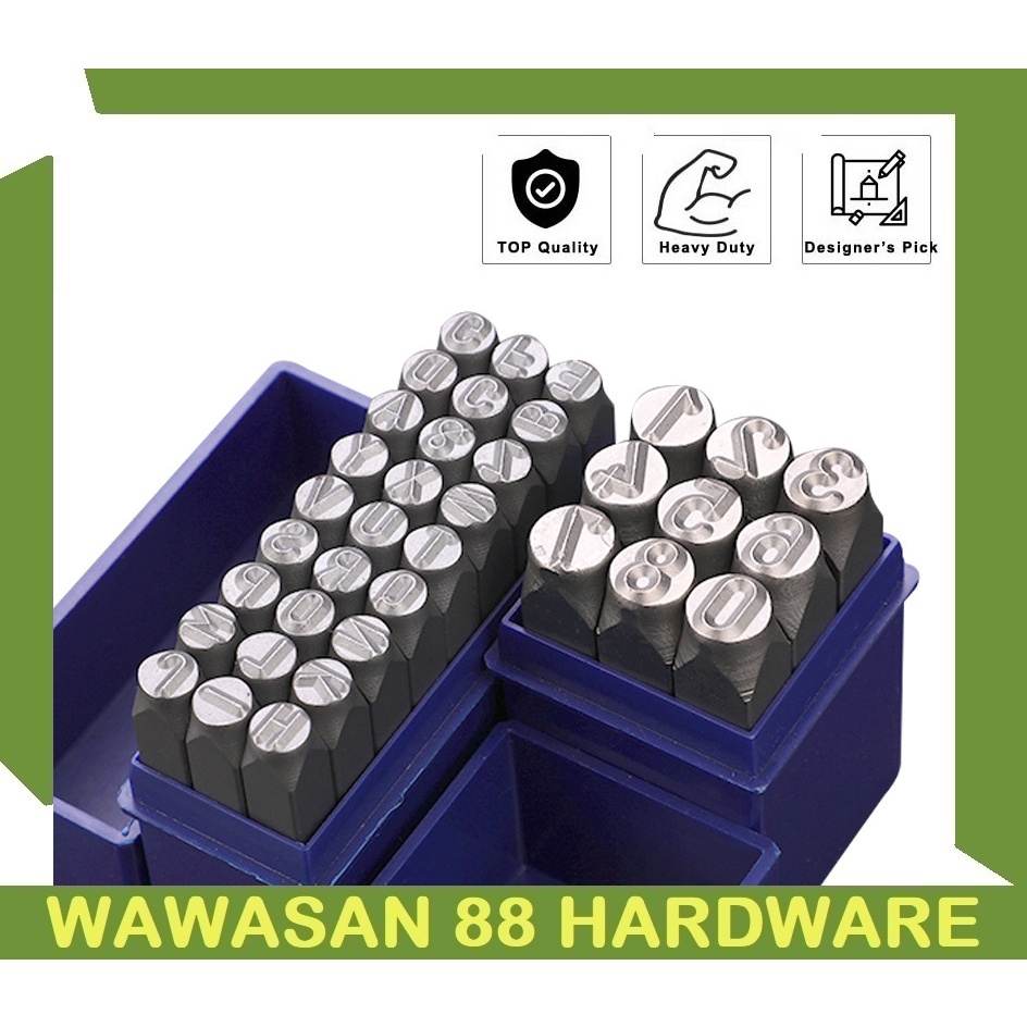 Alphabet Letter Punch Digit Engraving Number Punch Plate Board Stamp ...