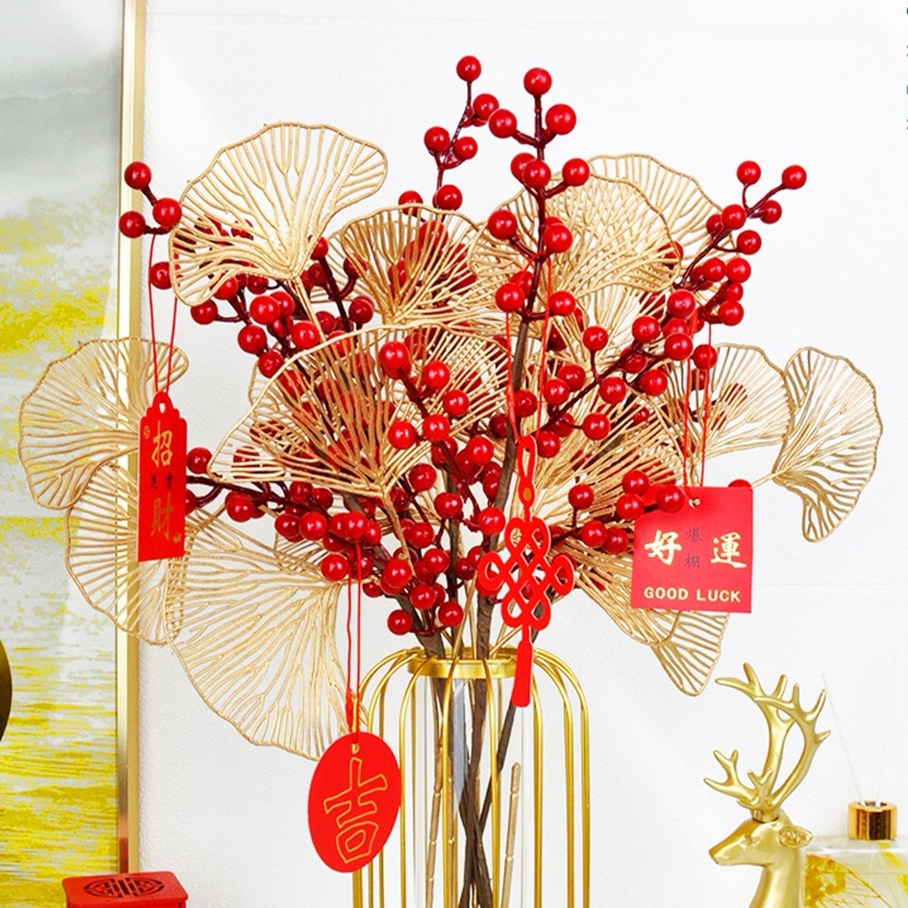 2025 Chinese Spring Festival Artificial Flowers CNY Fortune Flowers ...
