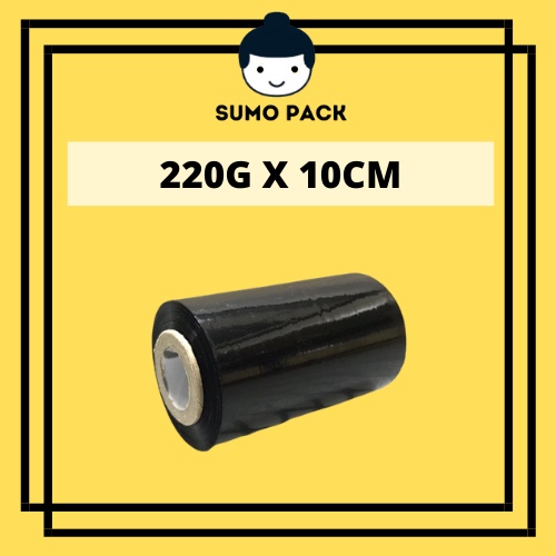 Baby Roll Transparent/Black Stretch Film/Plastic Wrapping Film/ Plastik Balut - 100mm x 220g x ...