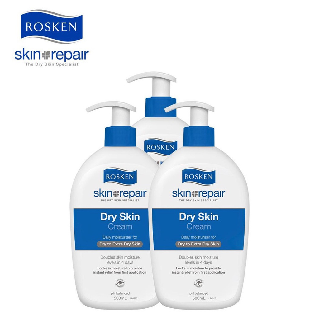 Rosken Skin Repair Dry Skin Cream (500ml x 3) | Shopee Malaysia