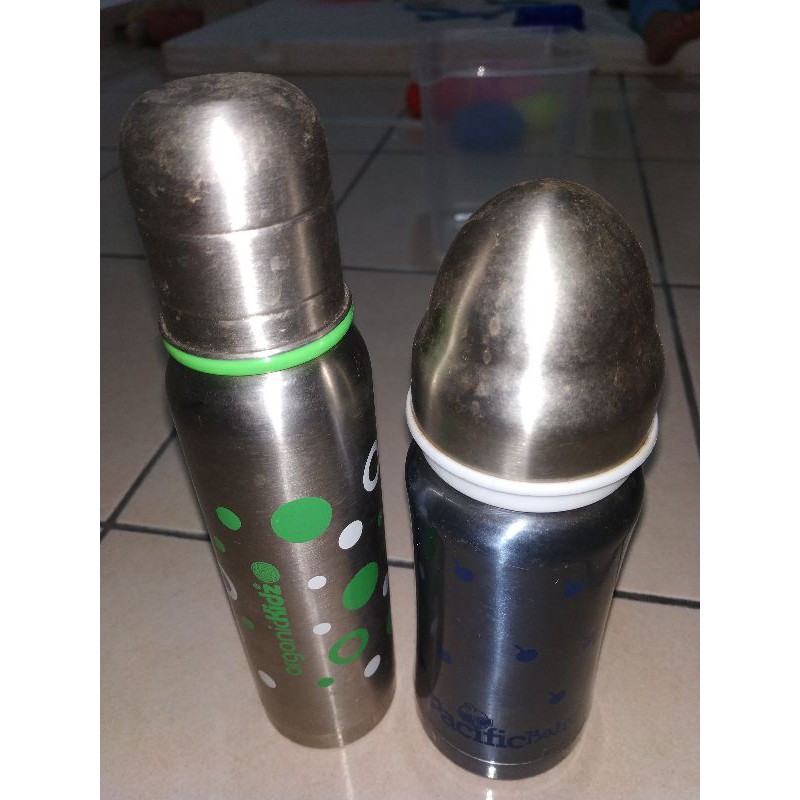 Botol susu besi Preloved / botol thermal tahan panas | Shopee Malaysia