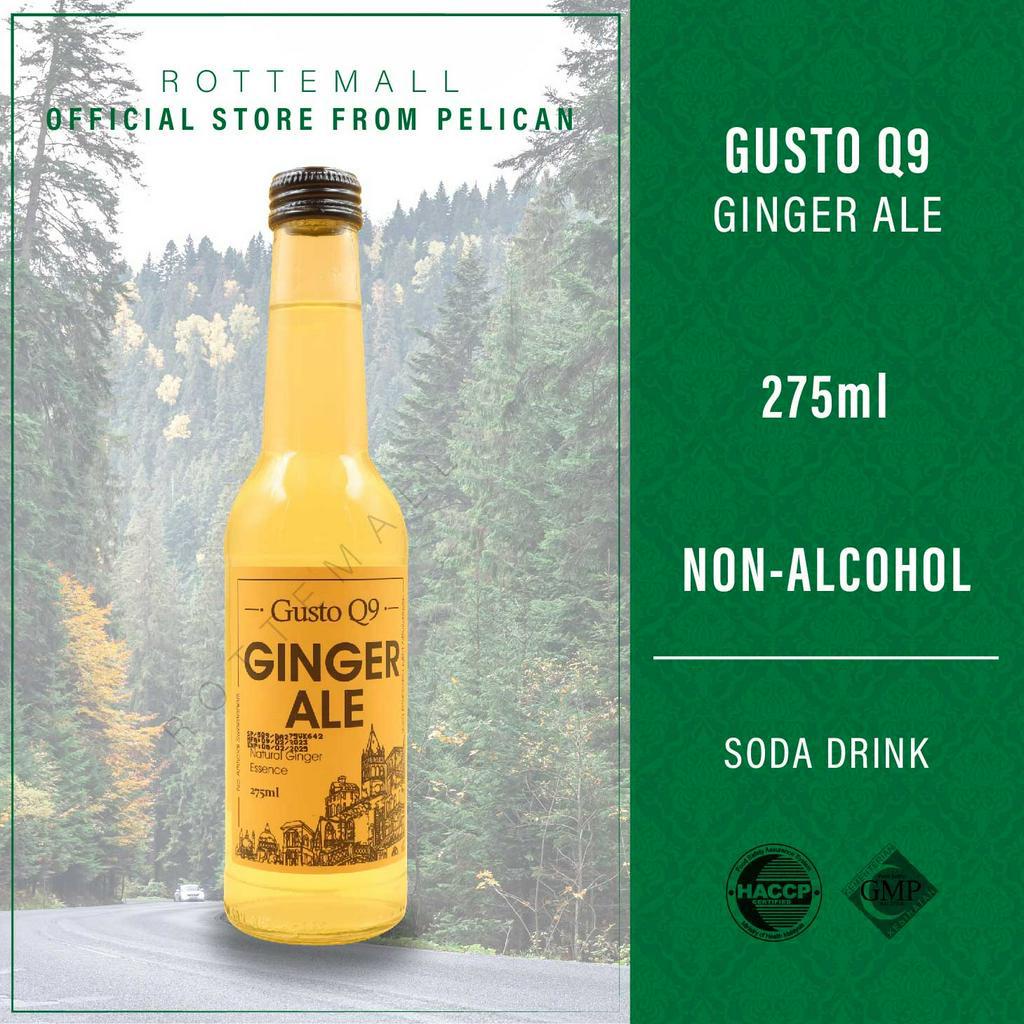Gusto Q9 Ginger Ale Soda Flavour Drink 275ml (Non-Alcohol) | Shopee ...