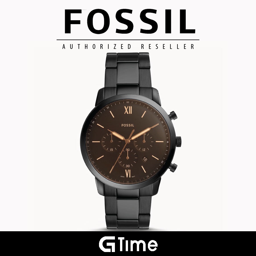 [Official Warranty] Fossil FS5525 Men's Neutra Chronograph Black ...