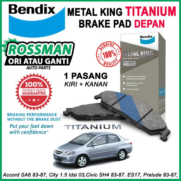 BENDIX Metal King Front Brake Pad SH4 Sx8 SA6 SA6Y [DB300P] | Shopee ...