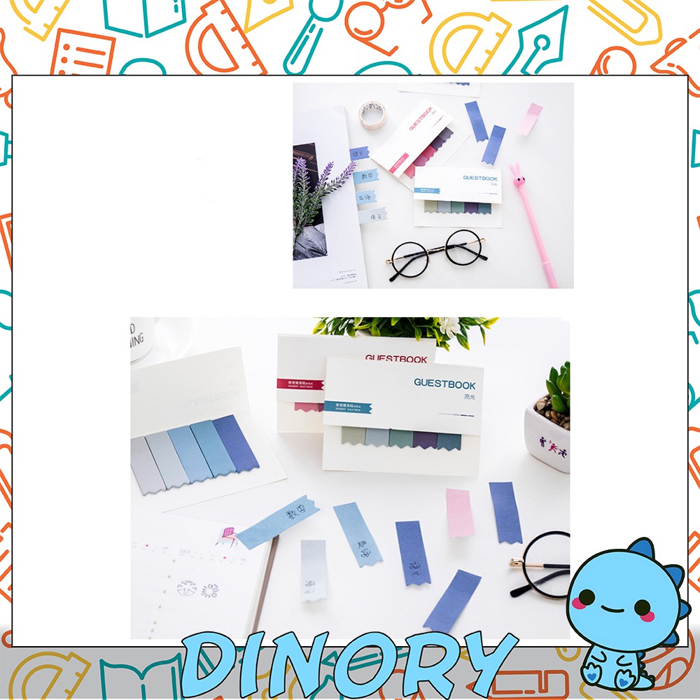 Gradient Sticky Notes Bookmark Type A 100Sheet Multi Rainbow Flag ...