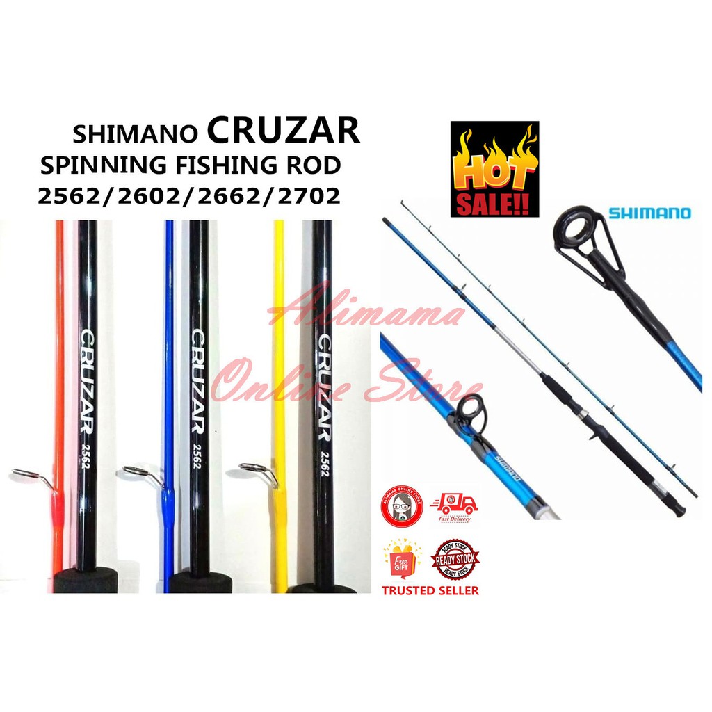 SHIMANO CRUZAR SPINNING FISHING ROD 2652 2602 2662 | Shopee Malaysia