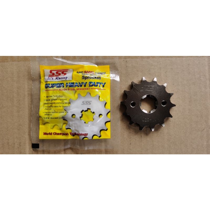 GEGANCU DEPAN SSS FRONT STEEL SPROCKET 14T / 15T YAMAHA LC135 V1, V2 ...