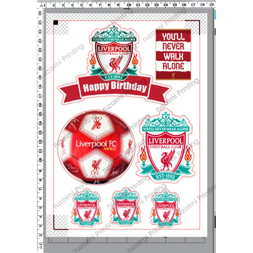 Liverpool Cake Topper 003 | Shopee Malaysia