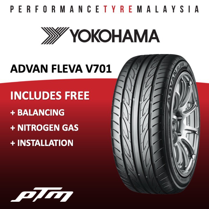 15 16 17 18 19 inch Yokohama Advan Fleva V701 15 16 17 18 19 inch Tyre (FREE INSTALLATION ...