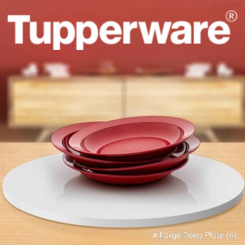 Large Deep Plate Tupperware | Shopee Malaysia