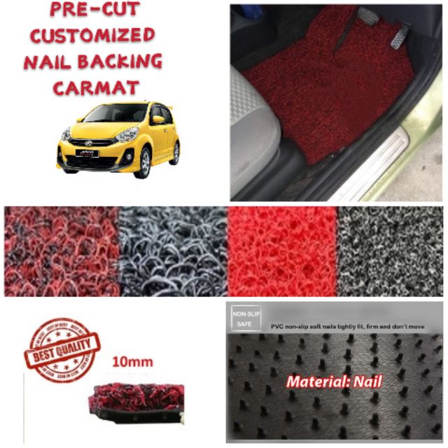 PERODUA MYVI LAGI BEST - ICON 2012~2017 PRE-CUT CAR COIL FLOOR MAT ...