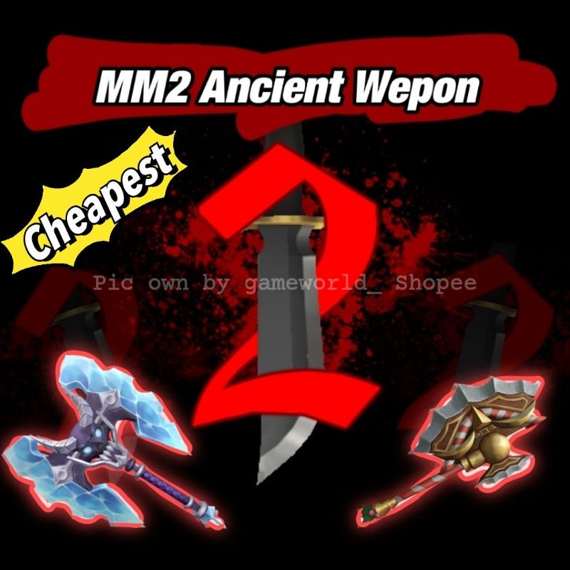 🔥MM2 Godly & Ancient Set Weapons 🔥 Murder Mystery 2 | Shopee Malaysia