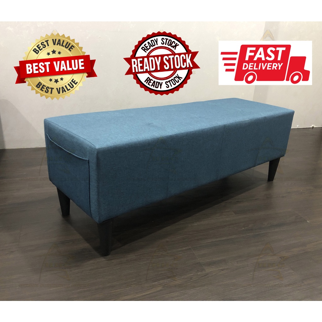 [Ready Stock]4Feet Bench Chair Fabric/Kerusi Bangku Kain/Home Living ...