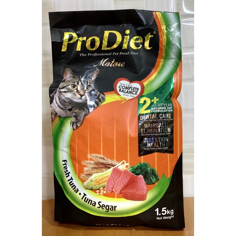 ProDiet Mature Fresh Tuna Dry Food 1.5kg | Shopee Malaysia