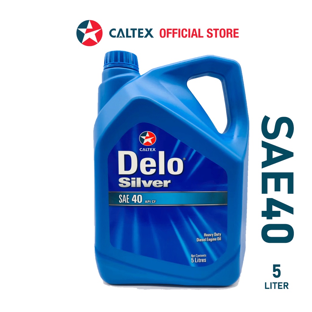 CALTEX Delo Silver SAE 40 (5 Liters) - Heavy Duty Diesel Engine Oil ...
