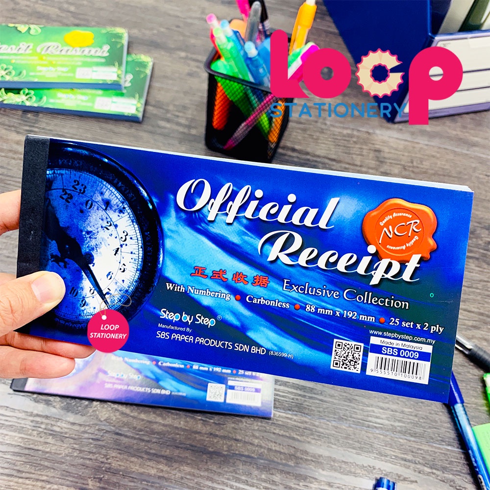 Official Receipt Book NCR 2PLY/Buku Resit Bayaran | Shopee Malaysia