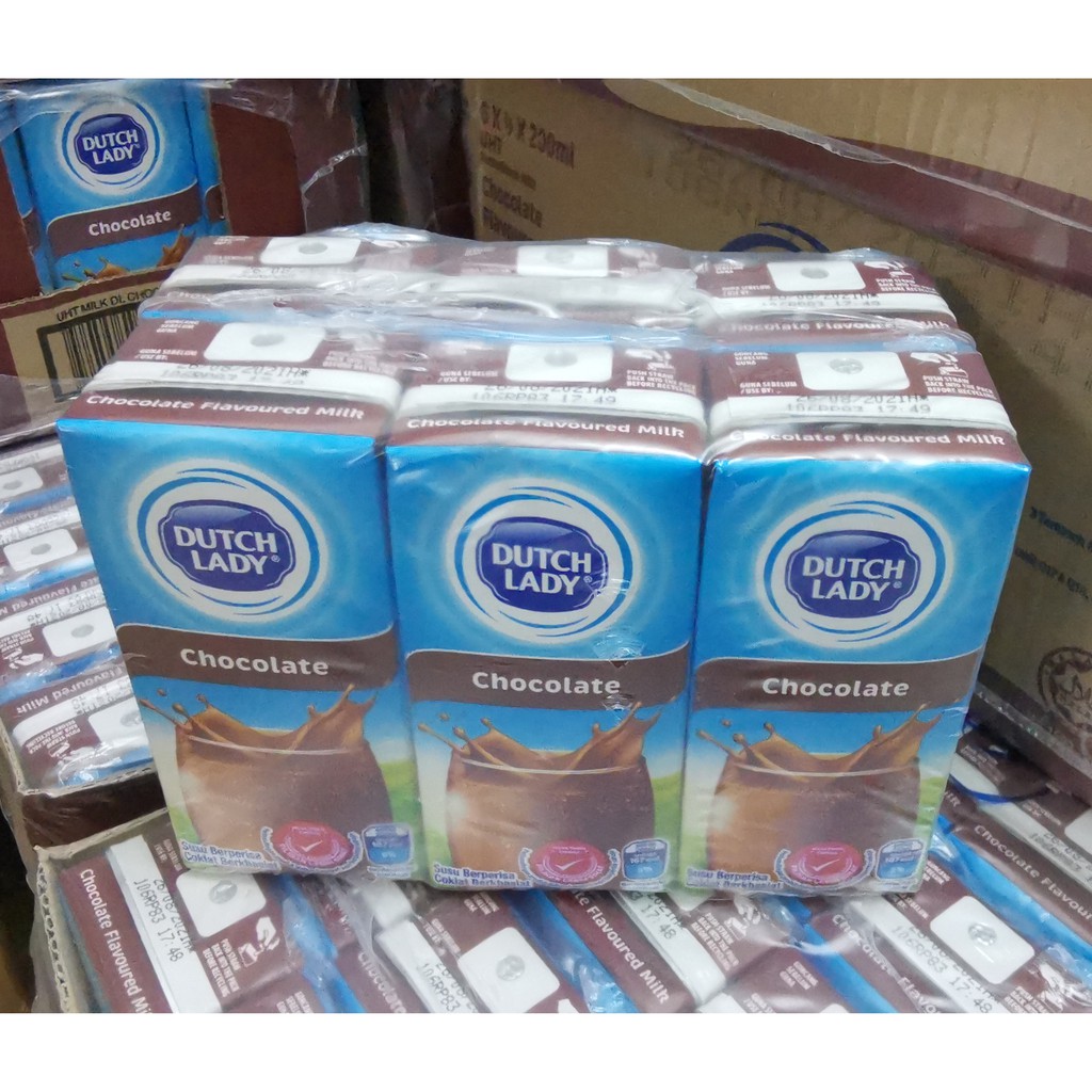 Dutch Lady PureFarm Chocolate UHT 200ml x 6 Unit Milk Susu Dutch Lady ...