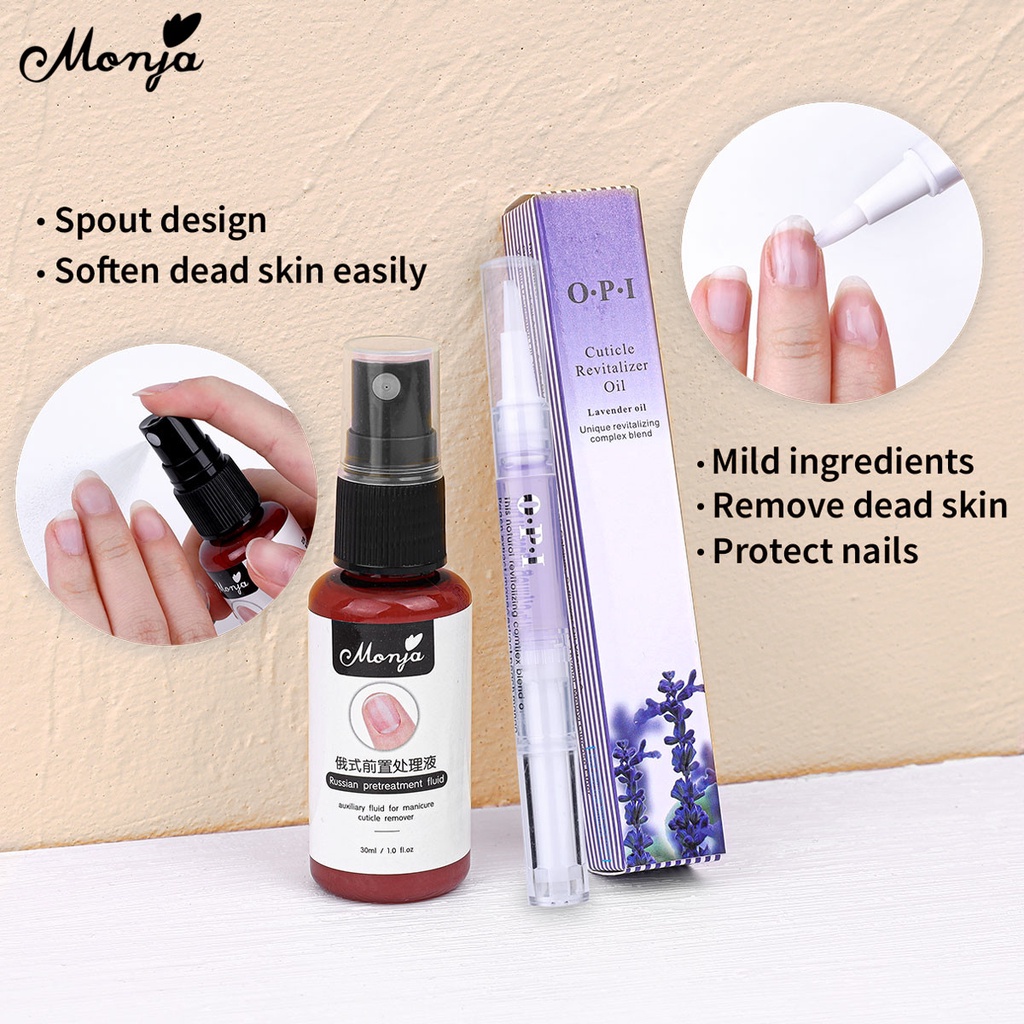 Monja Nail Cuticle Remover Kit Nail Tips Removal Nail Drill Machine ...